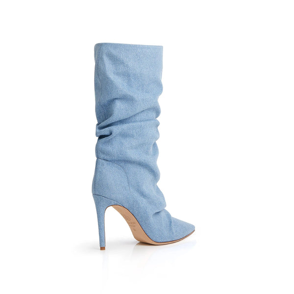 Light Blue Denim Booties For Women | POPPY – PROTA FIORI